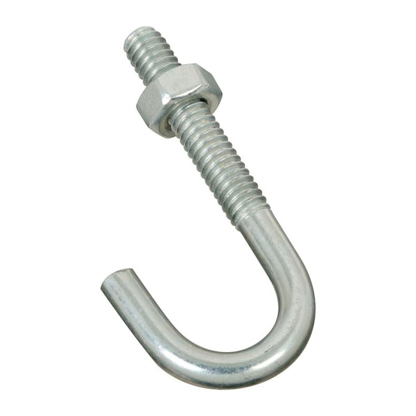 National Hardware Zinc-Plated Silver Steel 2-5/16 in. L J-Bolt 100 lb 1 ...