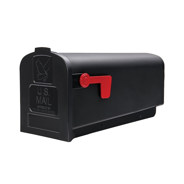 Solar Group Mailbox Poly Blk #1Size PL10B0201 | Zoro