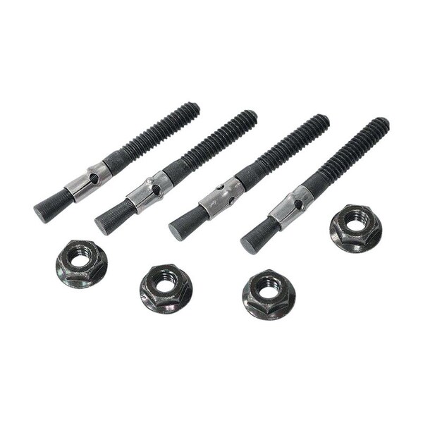 Gaf Masonry Screw, 2.5 in L, Silver Ruspert, 4 PK MA100 | Zoro