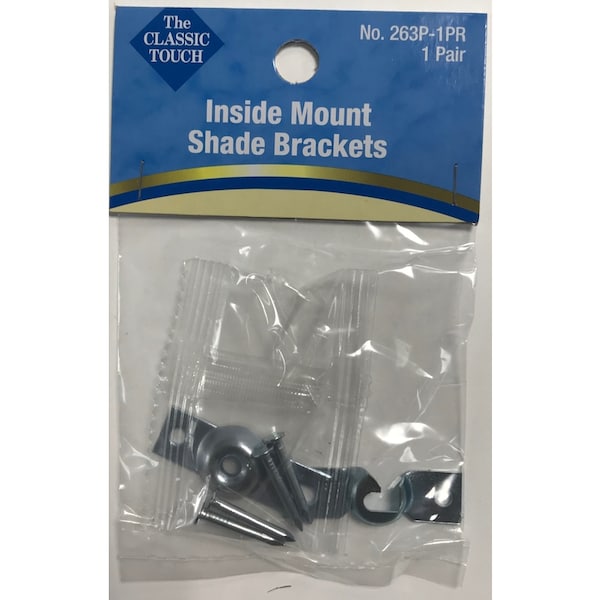 Friedland Silver Inside Mount Roller Shade Bracket 263P-1PR | Zoro