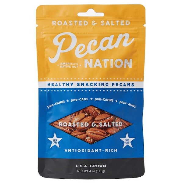 Pecan Nation Roasted Salted Pecans 4 oz Pouch PNRS4.8 | Zoro