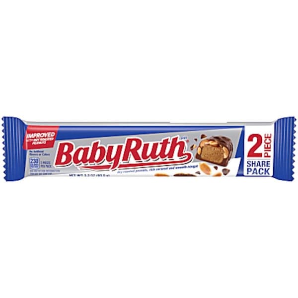 Baby Ruth Baby Ruth Chocolate/Peanut Candy Bar 3.3 oz, PK18 711294 | Zoro
