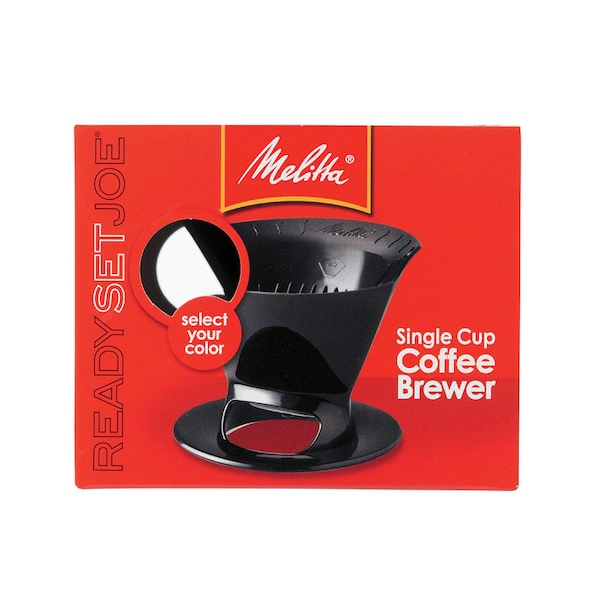 Melitta Melitta Ready Set Joe 1 cups Black Pour-Over Coffee Brewer ...