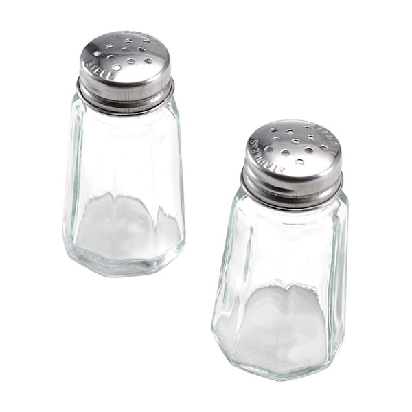 Lifetime Clear Glass Salt and Pepper Set Salt and Pepper Set 2 pk ...