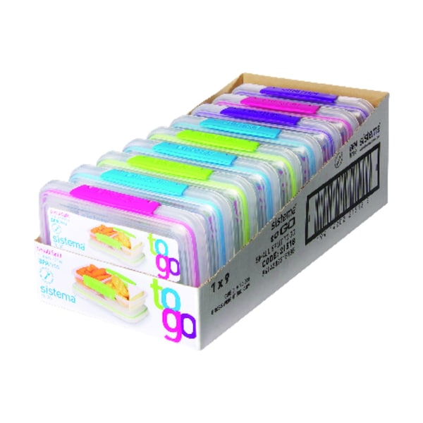 Sistema Sistema 11.83 oz Clear Food Storage Container 1 pk 2151853 | Zoro