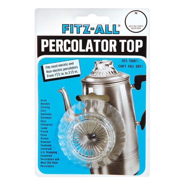 Tops Fitz-All Glass Replacement Percolator Top Clear 55701 | Zoro