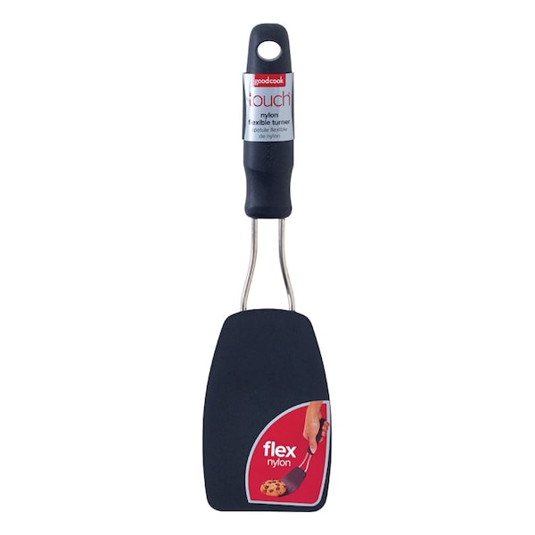 Good Cook Touch Black/Silver Nylon/Stainless Steel Flex Turner 20440 | Zoro