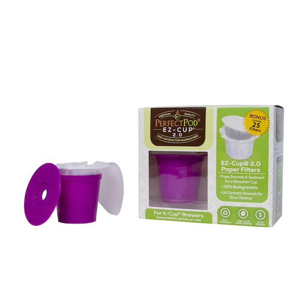 Perfect Pod Perfect Pod EZ-Cup 2.0 Purple Plastic Refillable Coffee ...