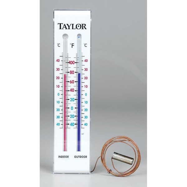 Taylor Taylor Tube Thermometer Plastic White 9.06 in. 5327 | Zoro