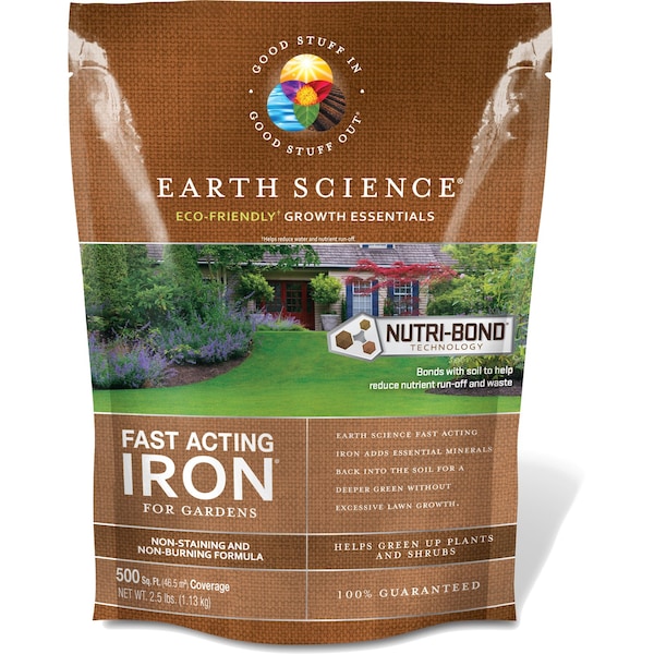 Earth Science Earth Science Fast Acting Iron Treatment 500 sq ft 2.5 lb ...