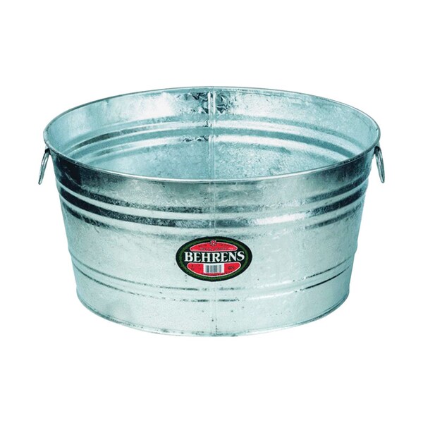 Behrens Behrens 17 gal Galvanized Steel Tub Round 3B | Zoro