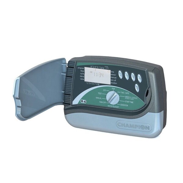 Champion Irrigation Champion Programmable 6 Zone Indoor Sprinkler Timer ...