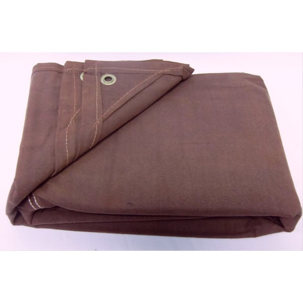 King Tarpaulin 6 ft x 8 ft Heavy Duty Tarp, Brown TCR10006008BR1 | Zoro