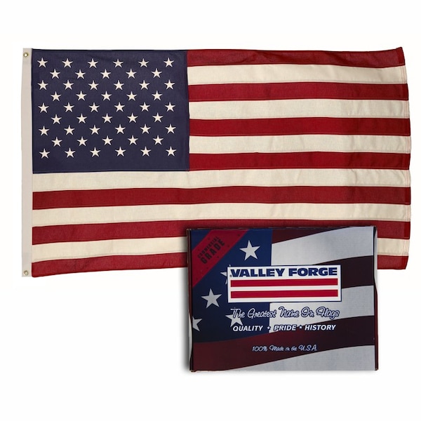 Valley Forge American Flag 48 in. H X 72 in. W USB4 | Zoro