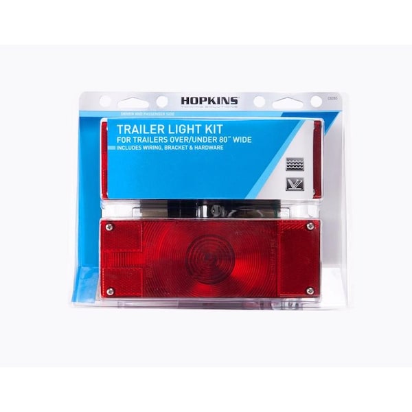 Hopkins Red Rectangular Trailer Light Kit C6285 | Zoro