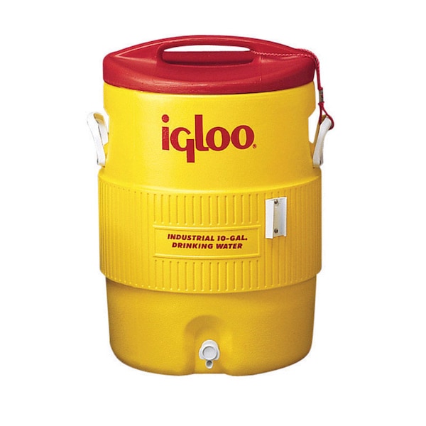 Igloo Igloo Industrial Red/Yellow 10 gal Water Cooler 4101 | Zoro