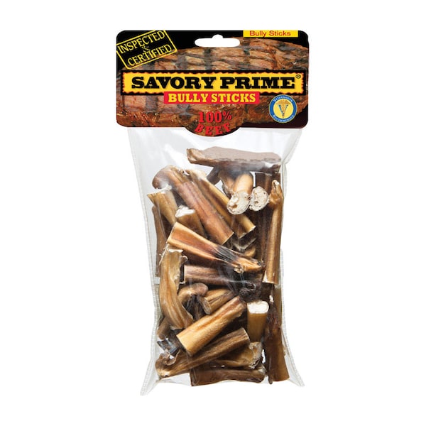 Savory Prime Beef Grain Free Bully Stick For Dogs 10 oz 3-5 in. 1 each ...