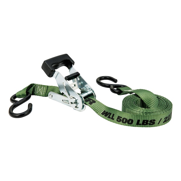 Keeper 1 in. W X 12 ft. L Green Ratchet Tie Down Strap 500 lb 1 pk ...