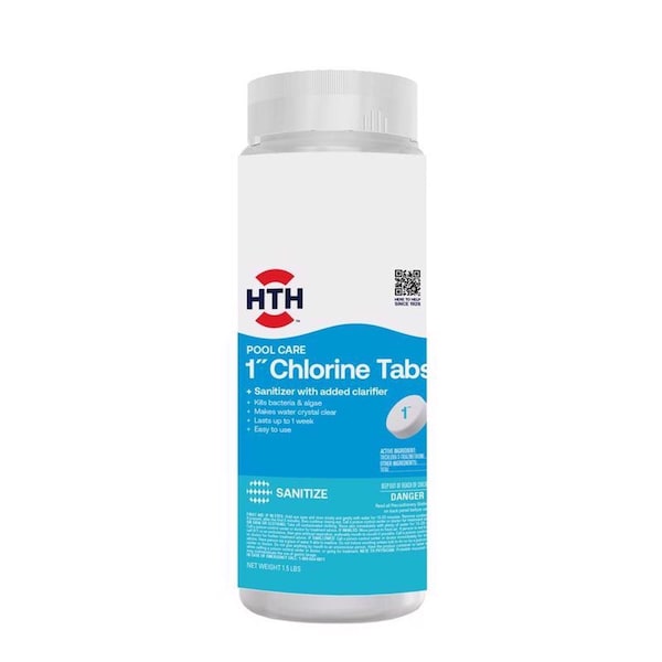 Hth HTH Pool Care 1" Tablet Chlorinating Chemicals 1.5 lb 42049 | Zoro