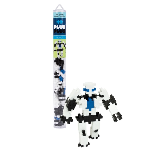 Plus-Plus Robot Building Blocks Black/Blue/White 70 pc 04130 | Zoro
