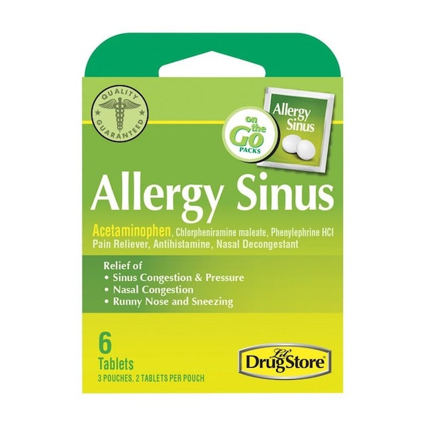 Lil Drug Store Lil Drug Store Allergy Sinus Relief 6 ct 6 pk 97273 | Zoro
