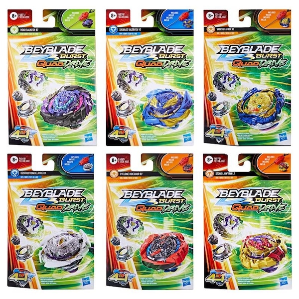 Hasbro Hasbro Beyblade Burst QuadDrive Spinning Top Starter Pack ...