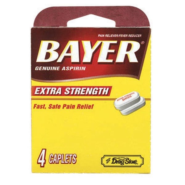 Bayer Lil Drugstore Extra Strength Aspirin 4 ct 97262 | Zoro