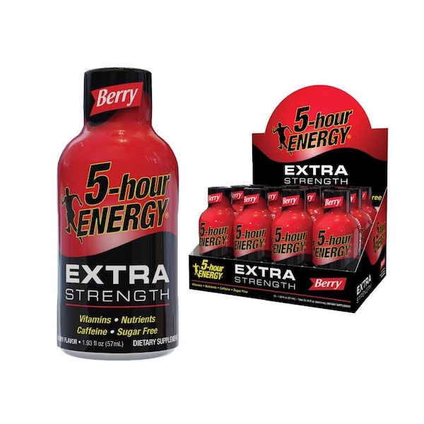 5 Hour Energy 5-hour Energy Extra Strength Sugar Free Berry Energy Shot ...