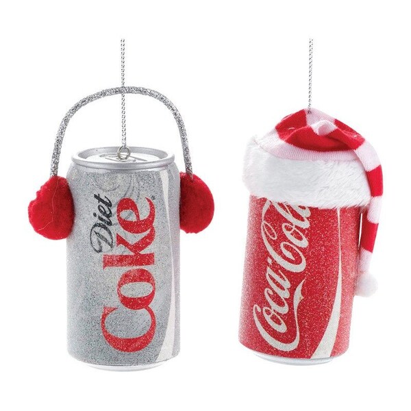 Kurt S. Adler Kurt S. Adler Red/White Christmas Coke/Diet Coke ...