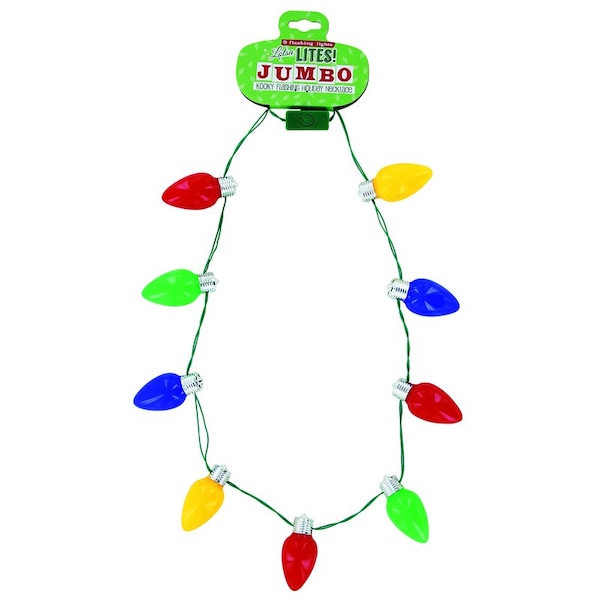 Dm Merchandising Lotsa Lites Christmas Jumbo Light Up Necklace Plastic ...