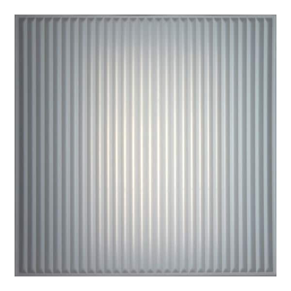 Ceilume Polyline 2ft x 2ft Translucent Ceiling Tile V1-POLYLN-22WTT | Zoro
