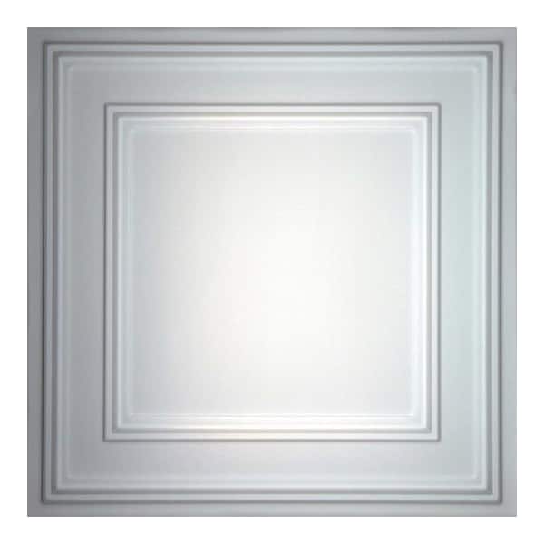 Ceilume Stratford 2ft x 2ft Translucent Ceiling Tile V1-STRATF-22WTT | Zoro