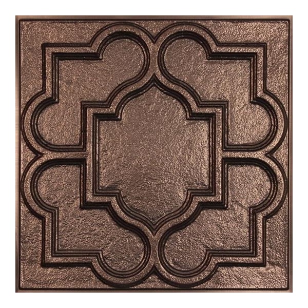 Ceilume Victorian 2ft x 2ft Bronze Ceiling Tile V1-VICTOR-22BBR | Zoro