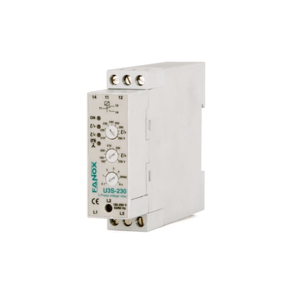 Fanox Three-phase Voltage Control Relay U3S-420, 400/440V U3S-420 12070 ...