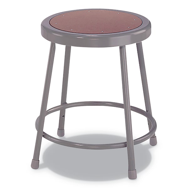 Alera Industrial Metal Shop Stool, 18" Seat Height, To 300 lbs., Brown ...