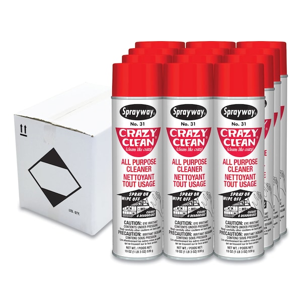 Sprayway All Purpose Cleaner, 19 oz, Floral, 12 PK SW031 | Zoro