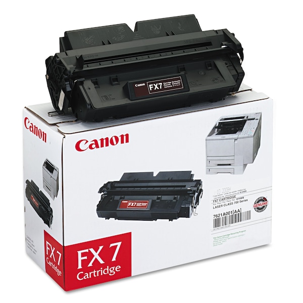 Canon Fax Toner Cartridge, 4500 Page-Yield, Blk FX7 | Zoro