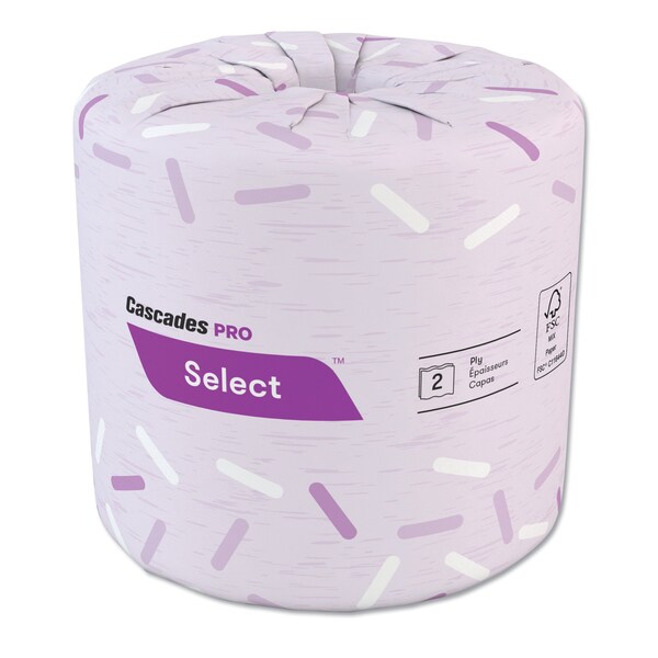 Cascades Pro Roll, 500 Sheets, White, 96 PK B166 | Zoro
