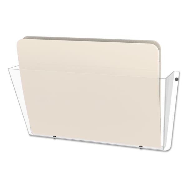 Deflecto Wall File, Single Pocket, Clear 63201 | Zoro