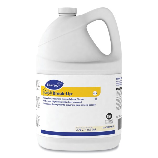 Diversey Suma Break-Up Degreaser, 1 gal. Jug, Foam, Yellow, 4 PK 904495 ...