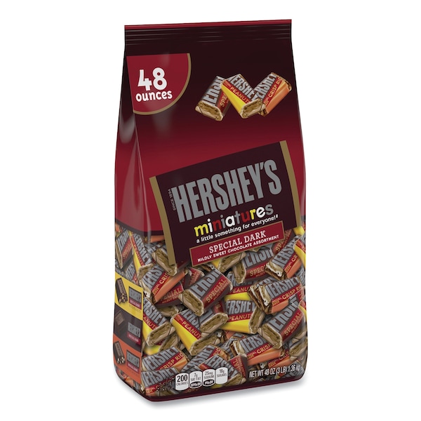 Hersheys Miniatures Variety Share Pack, Dark Assortment, 48 oz Bag ...