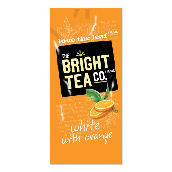 The Bright Tea Co Tea Freshpack Pods, White with Orange, 0.05 oz, PK100 ...