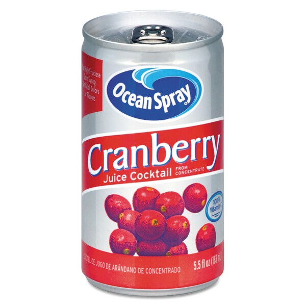Ocean Spray Cranberry Juice Drink, Cranberry, 5.5 oz Can, PK48 OCE20450 ...