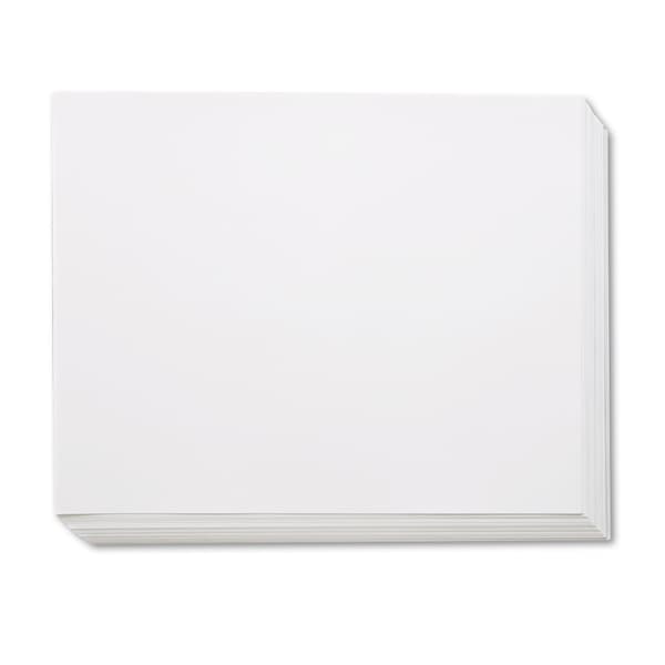Pacon Poster Board, 4-Ply, White, 28"x22", PK100 104225 | Zoro