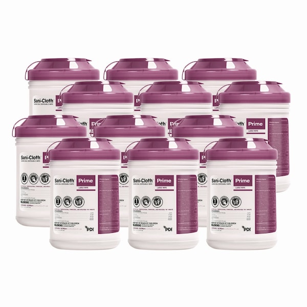 Sani Professional Sani-Cloth Prime Germicidal Disposable Wipes, Large ...