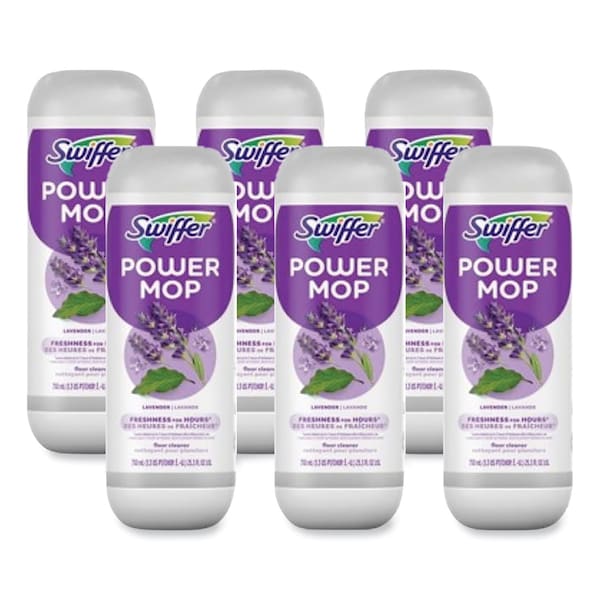 Swiffer PowerMop Refill Cleaning Solution, Lavender Scent, 25.3 oz ...