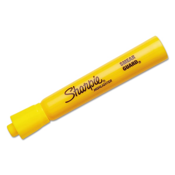 Sharpie Tank Style Highlighters, Chisel Tip, Yellow, PK12 25005 | Zoro