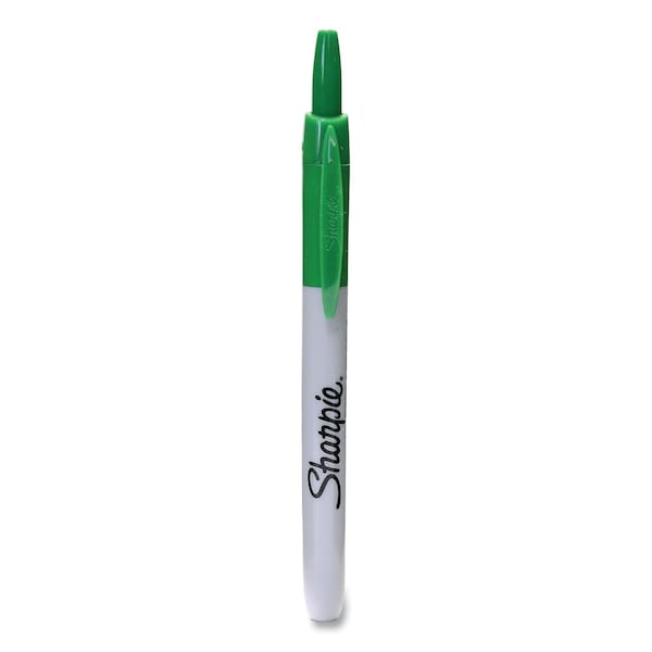 Sharpie Fine Tip Permanent Marker, Fine Bullet Tip, Green, 12PK 36704 ...