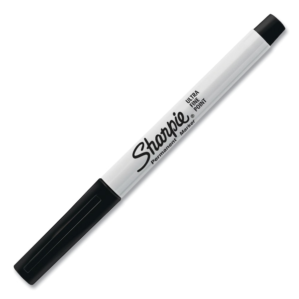 Sharpie Ultra Fine Tip Permanent Marker, Extra-Fine Needle Tip, Black ...