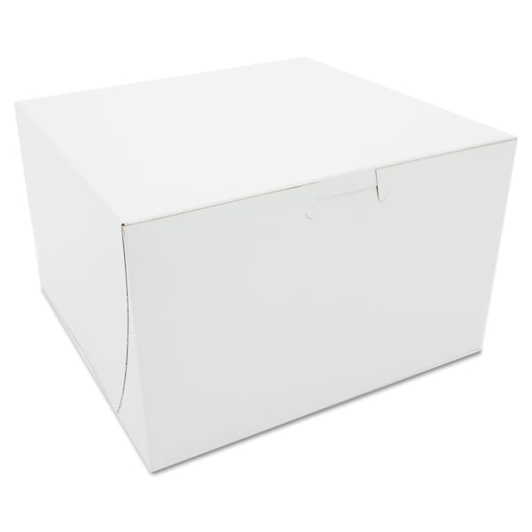 Sct Tuck-Top Bakery Boxes, Paperboard, White, 8 x 8 x 5, PK100 9455 | Zoro